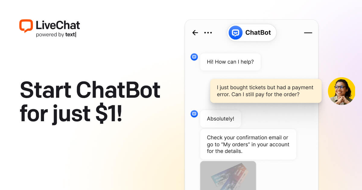 Give Your LiveChat a Boost with AI-Powered Support | Try ChatBot Free | LiveChat.com